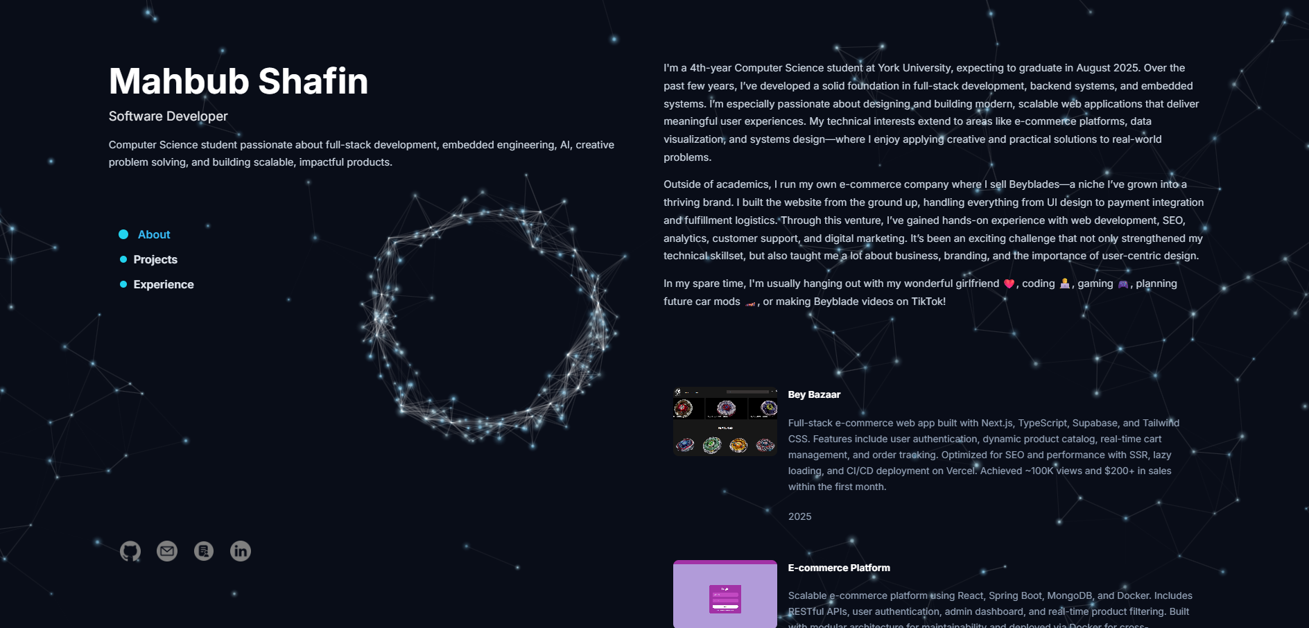 Mahbub Shafin - Personal Site